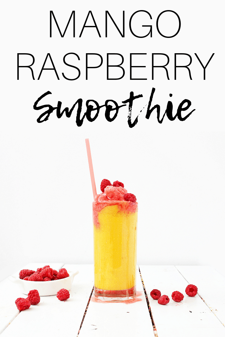Layered Mango Raspberry Smoothie (Dairy Free) - Dairy Free for Baby