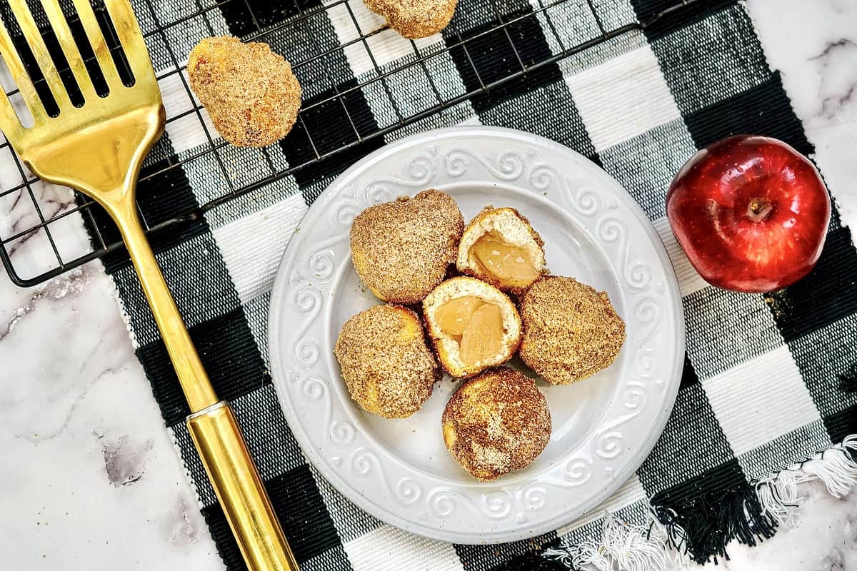 Air Fryer Apple Pie Bombs (Dairy Free) - Dairy Free for Baby
