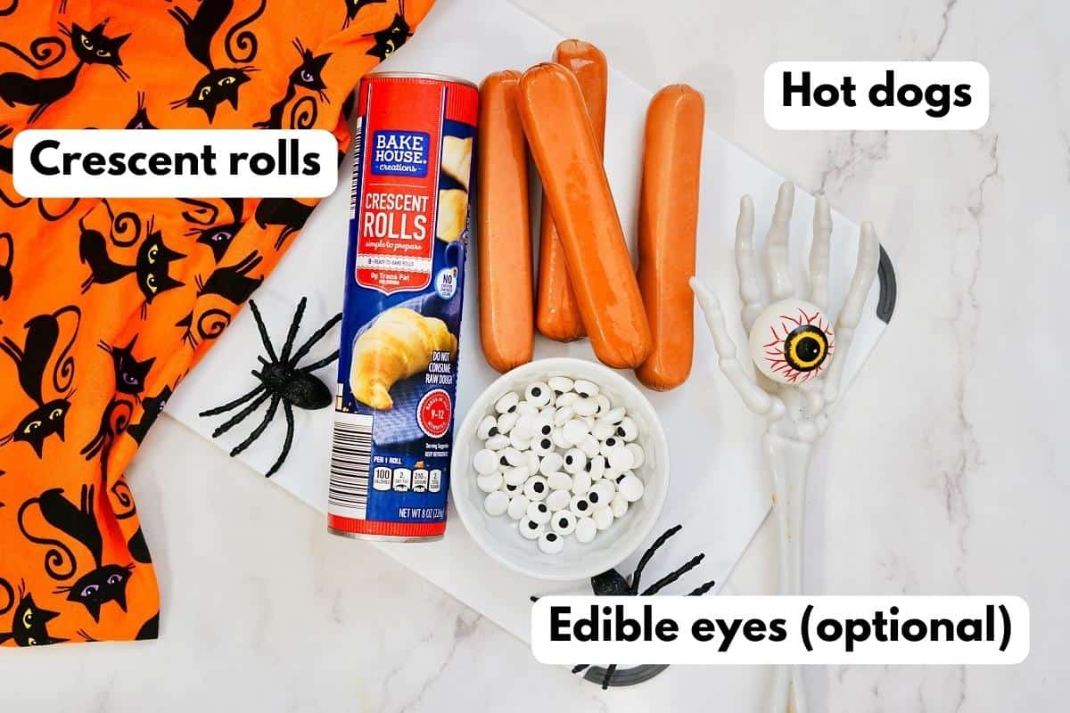 Dairy Free Mummy Hot Dogs (Perfect for Halloween) - Dairy Free for Baby