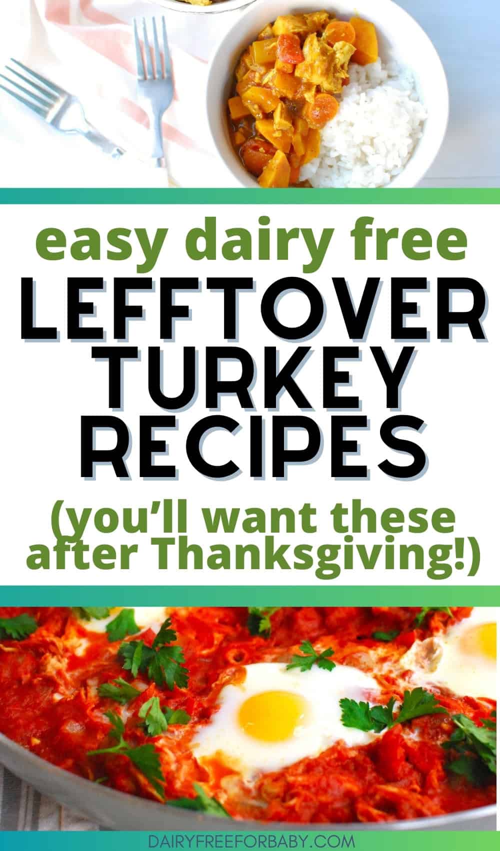7 Delicious Dairy Free Leftover Turkey Recipes - Dairy Free for Baby