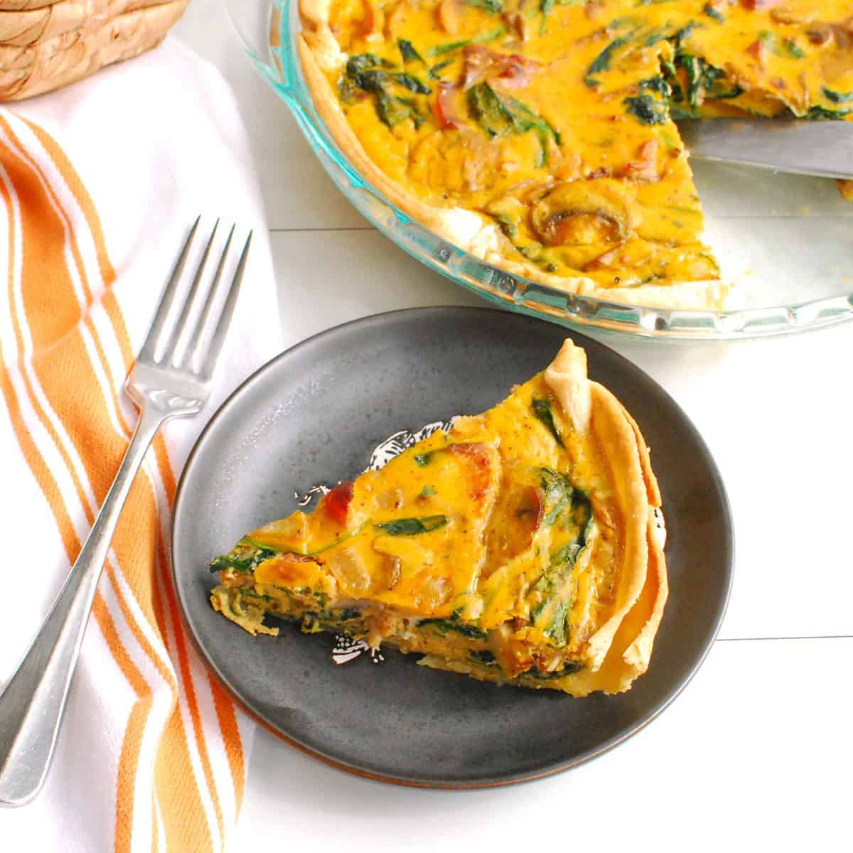 Savory Pumpkin Quiche